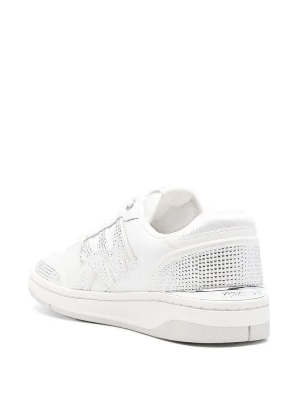 Michael Kors Rhinestone-embellished Leather Sneakers