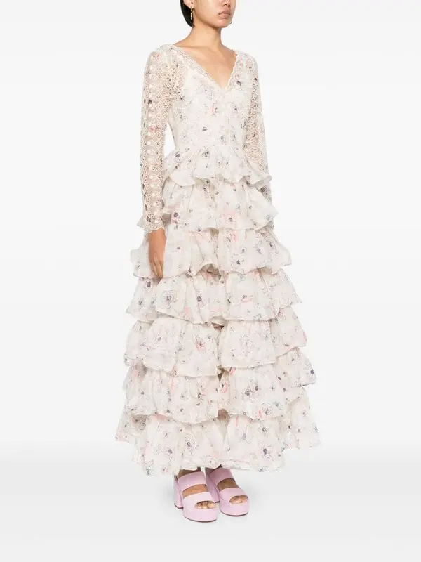 Zimmermann Halliday Floral-print Gown