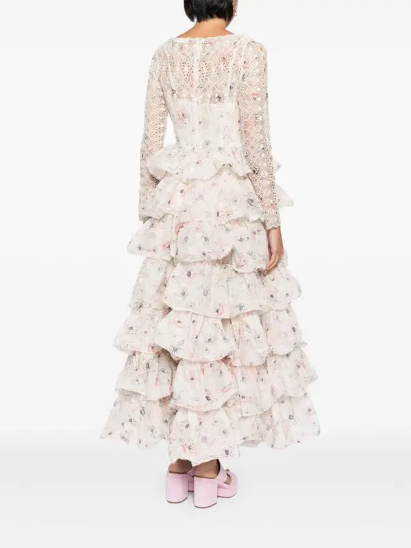 Zimmermann Halliday Floral-print Gown