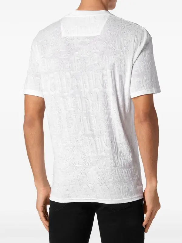 Philipp Plein Logo-appliqué Cotton T-shirt - White