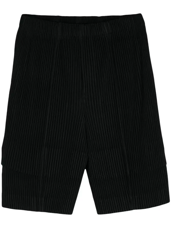 Issey Miyake Cargo Plissé-effect Shorts