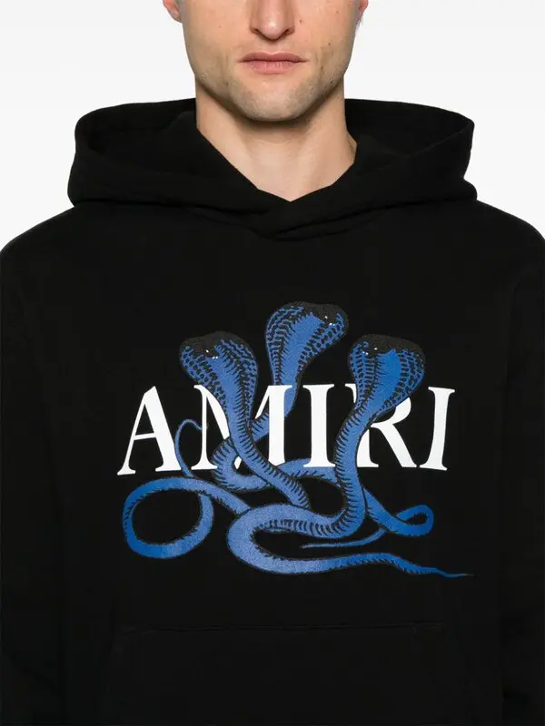 Amiri Poison Cotton Hoodie In Black - 58% Off | Editorialist