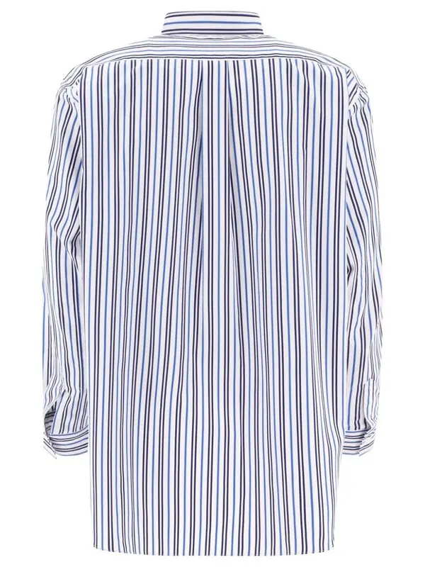 Play Comme Des Garcon Striped Cotton Shirt
