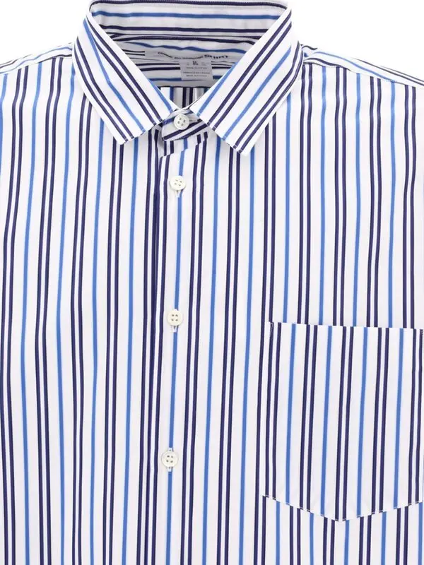 Play Comme Des Garcon Striped Cotton Shirt