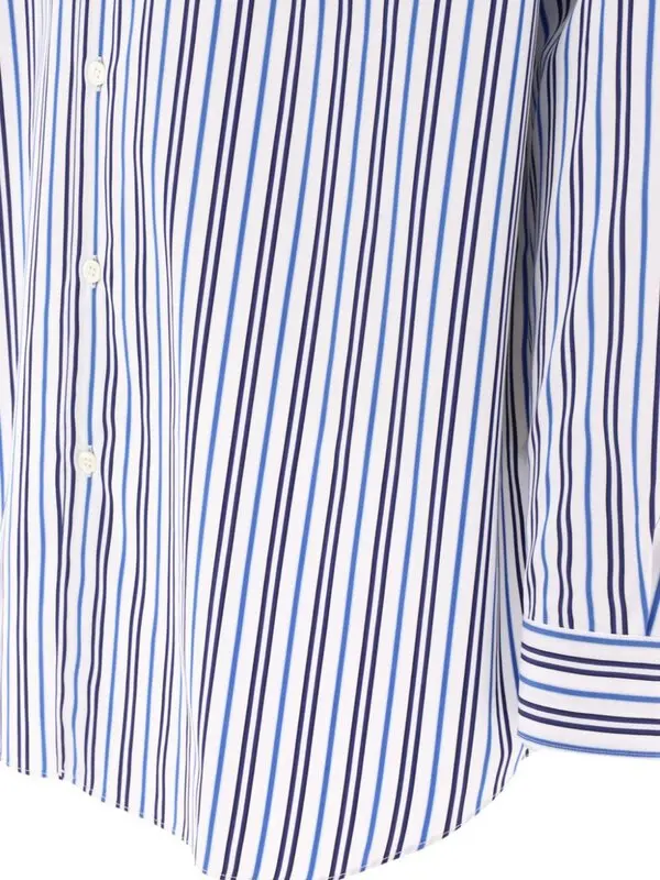 Play Comme Des Garcon Striped Cotton Shirt