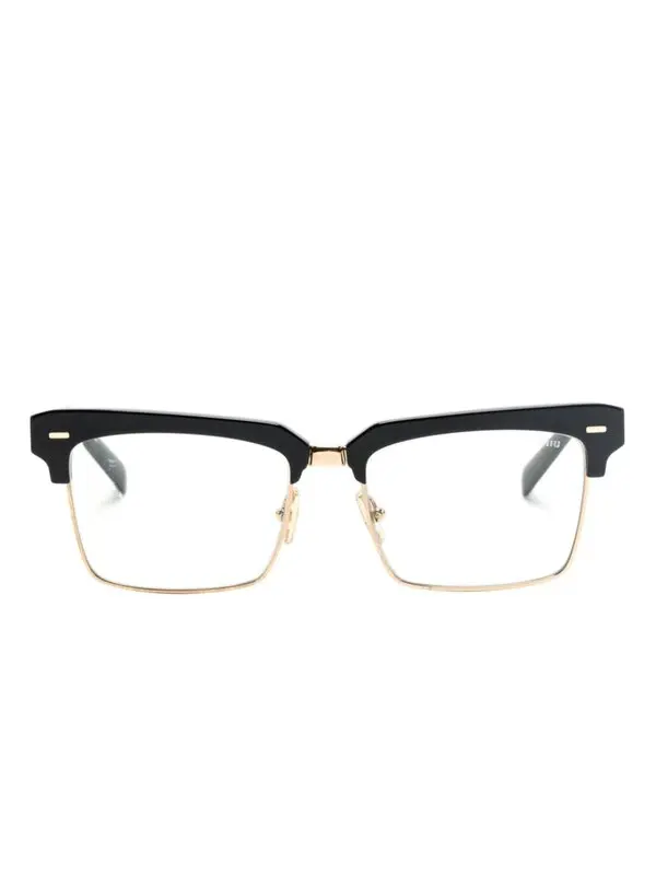 Miu Miu Mu10zs Rectangle-frame Glasses - Black