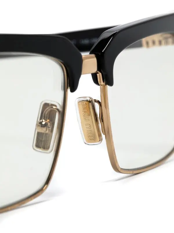 Miu Miu Mu10zs Rectangle-frame Glasses