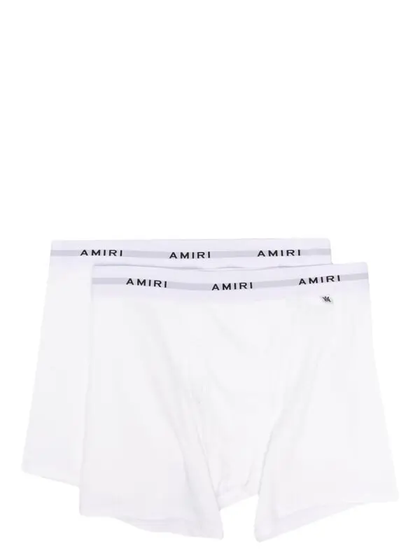 Amiri Logo-waistband Boxers - White
