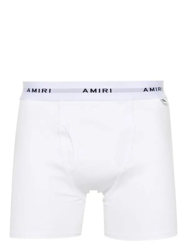 Amiri Logo-waistband Boxers - White