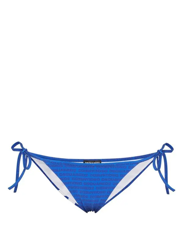 Dsquared2 Logo-print Bikini Bottom - Blue