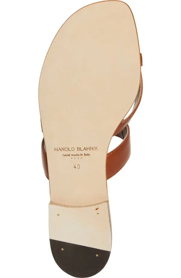 Manolo Blahnik Susa Sandal - Brown