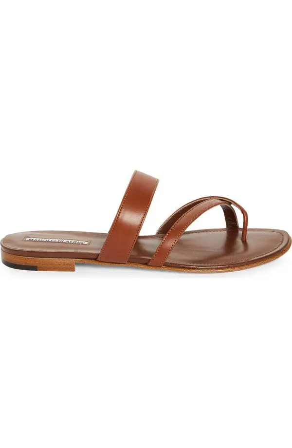 Manolo Blahnik Susa Sandal - Brown