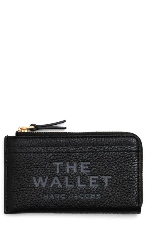 Marc Jacobs The Top Zip Multi Leather Wallet - Black
