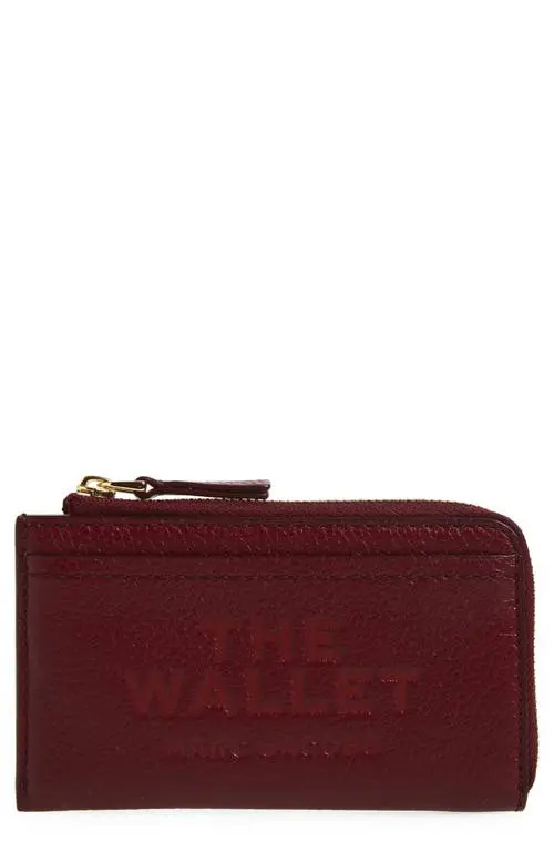 Marc Jacobs The Top Zip Multi Leather Wallet - Cherry