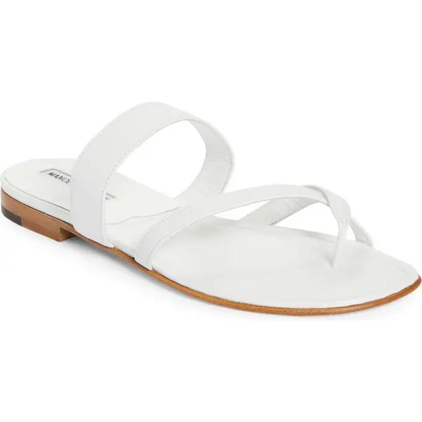Manolo Blahnik Susa Sandal - White