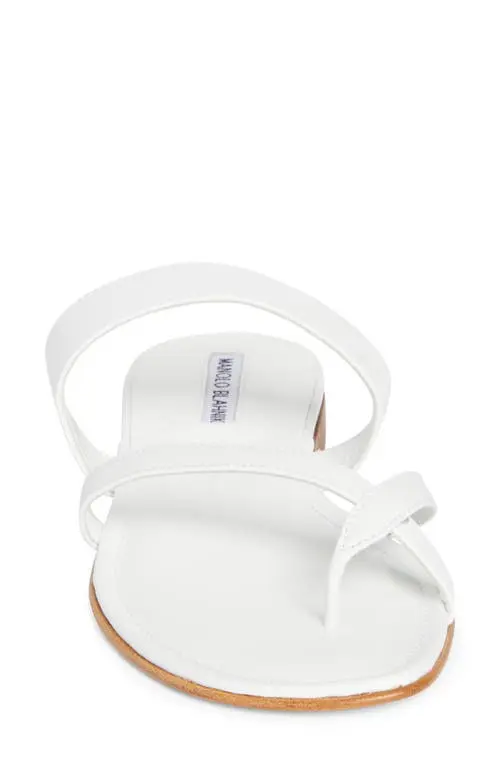 Manolo Blahnik Susa Sandal - White