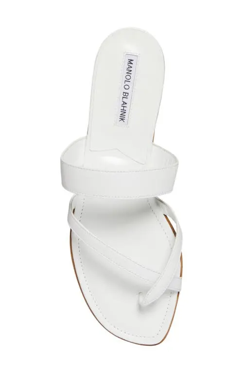 Manolo Blahnik Susa Sandal - White