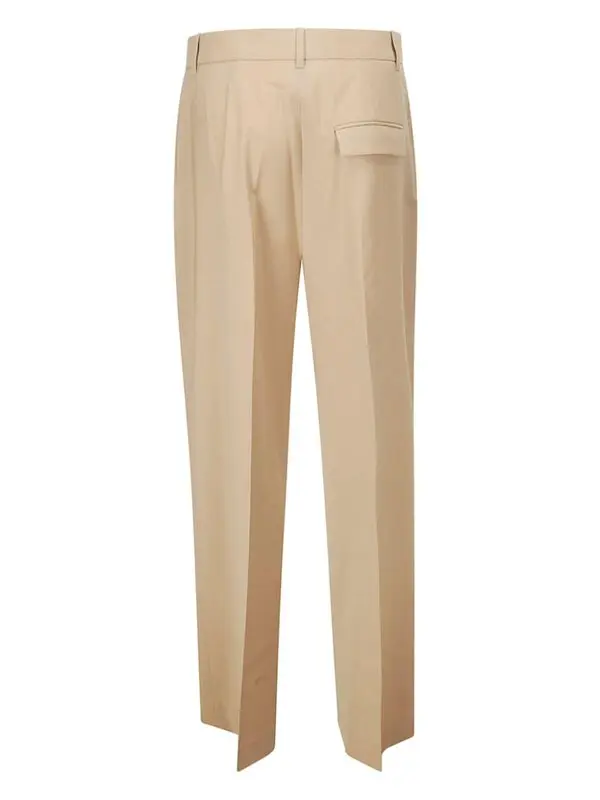 RÓHE Pleated Slim-fit Trousers - Neutrals