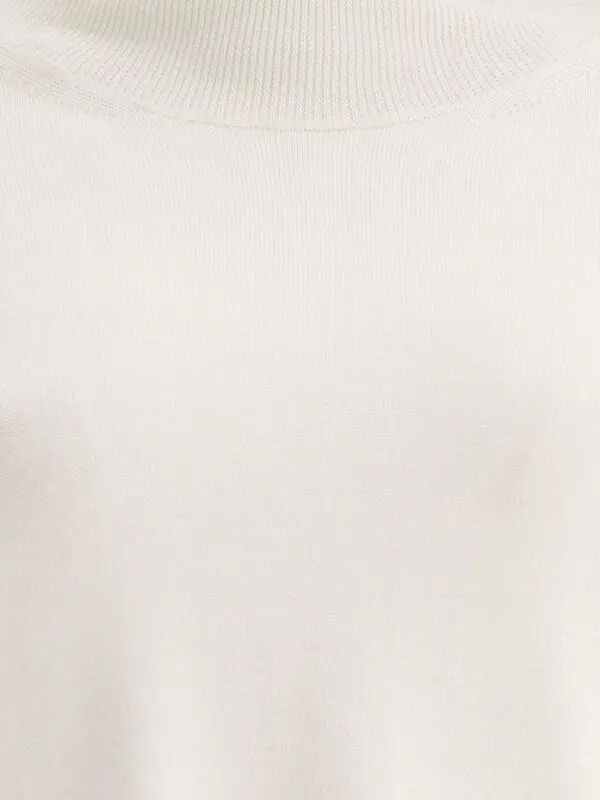 JIL SANDER Roll-neck Wool Jumper - White
