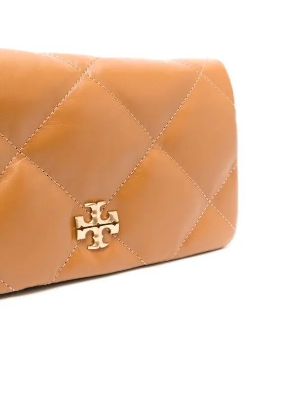 Tory Burch Kira Quilted Wallet-on-chain - Brown