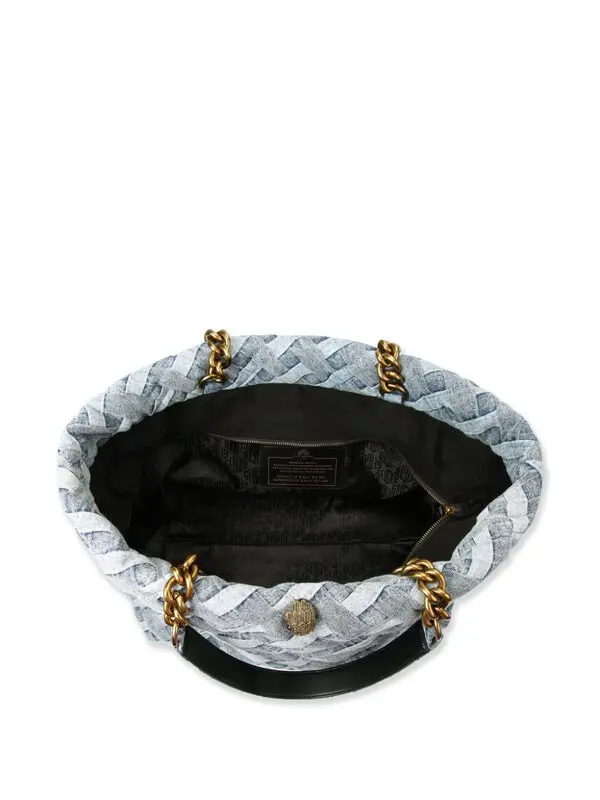 Kurt Geiger Kensington Interwoven-design Denim Tote Bag