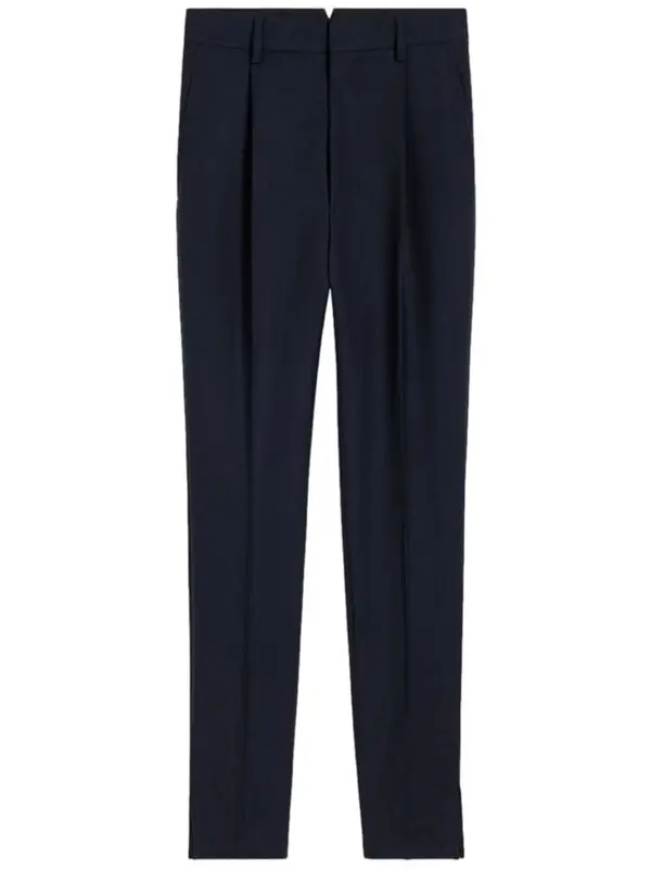 AMI Paris High-waisted Tailored Trousers - Blue