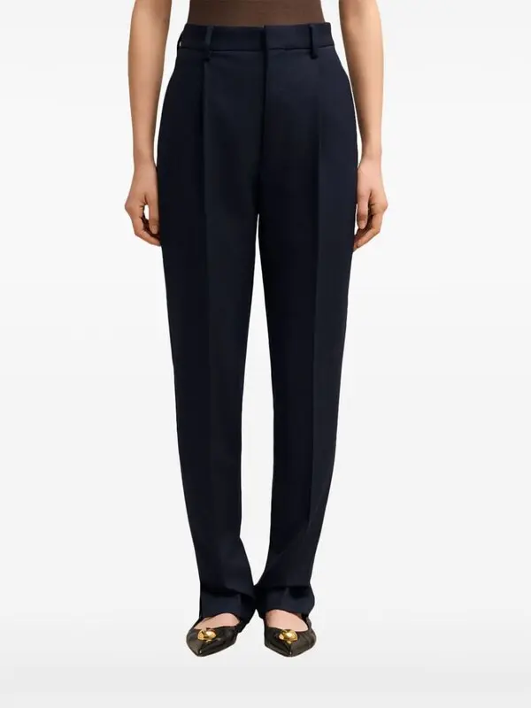 AMI Paris High-waisted Tailored Trousers - Blue