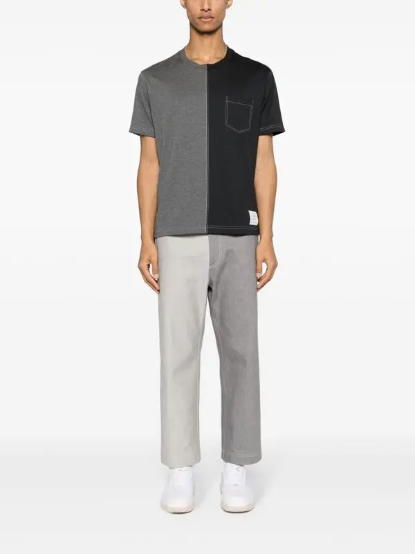 Thom Browne Two-tone Cotton T-shirt