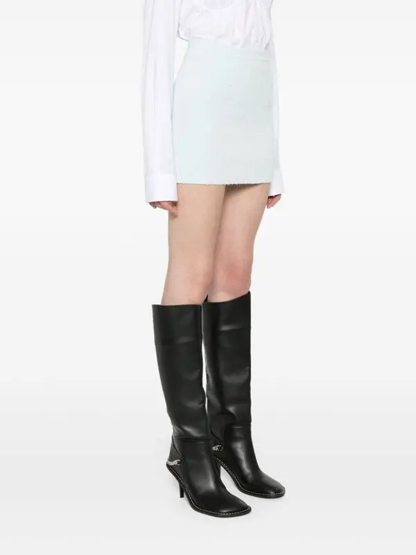Wardrobe.NYC Towelling-finish Mini Skirt