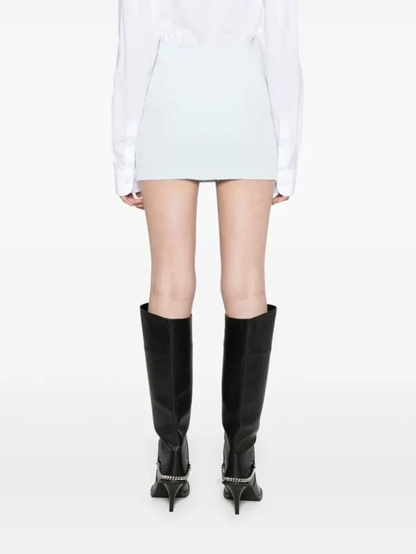 Wardrobe.NYC Towelling-finish Mini Skirt