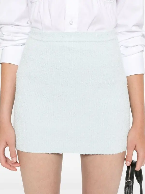 Wardrobe.NYC Towelling-finish Mini Skirt