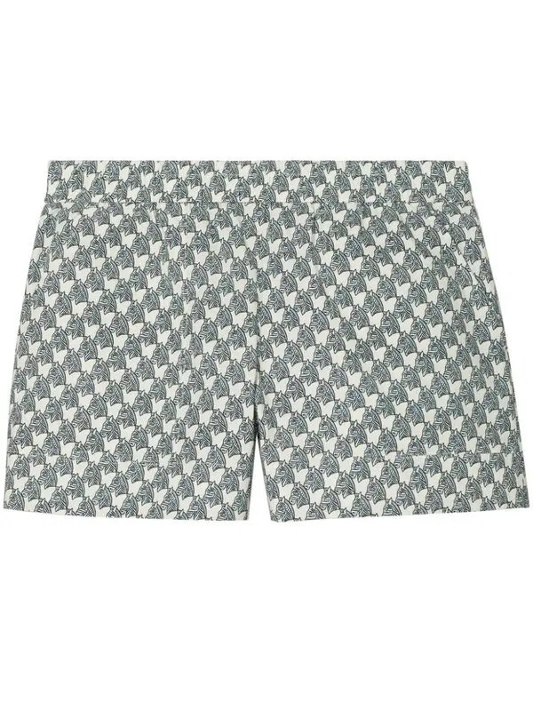 Tory Burch Zebra-print Poplin Shorts