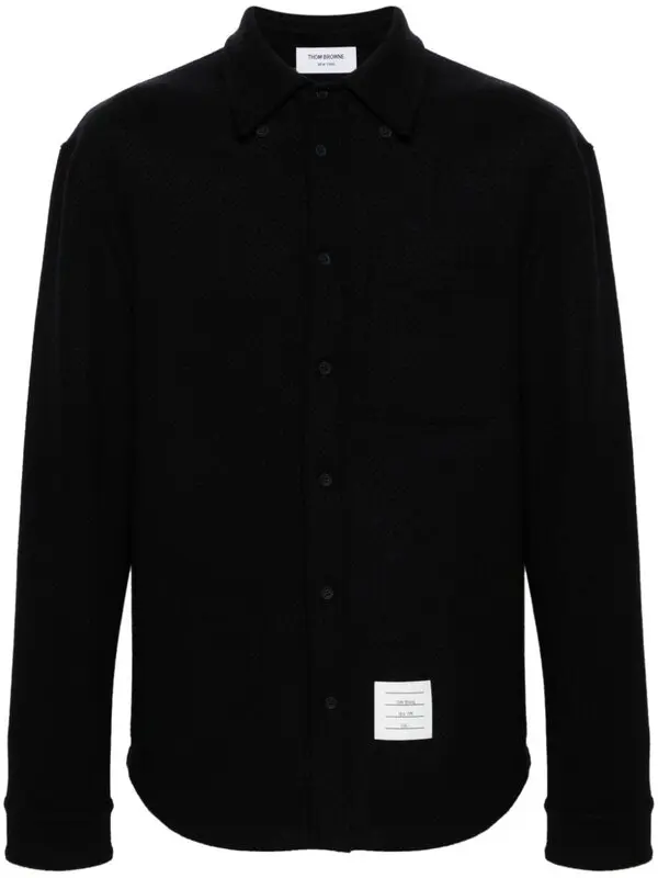 Thom Browne Herringbone Cotton Overshirt