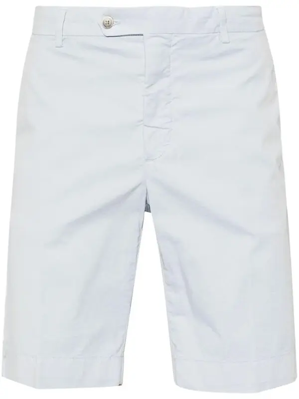 HACKETT Mid-rise Twill Chino Shorts - Blue