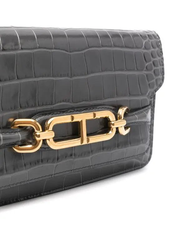 TOM FORD Small Whitney Shoulder Bag - Grey