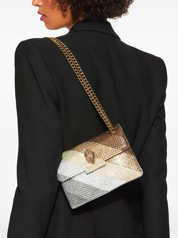 Kurt Geiger Kensington Embellished Shoulder Bag - Gold