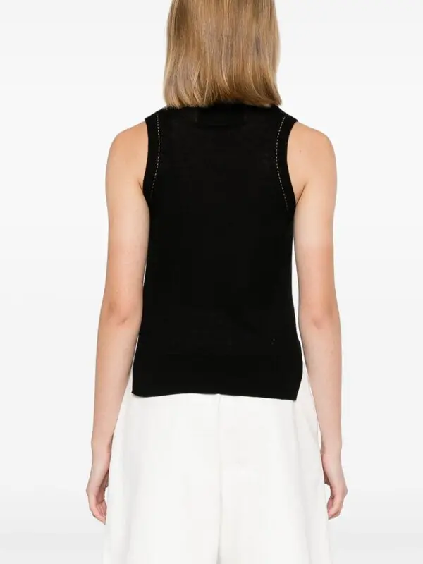 Ermanno Scervino Lace-panel Fine-knit Top