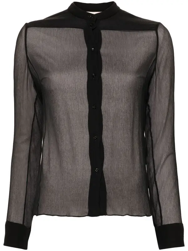 Chloé Chiffon-crepe Silk Shirt