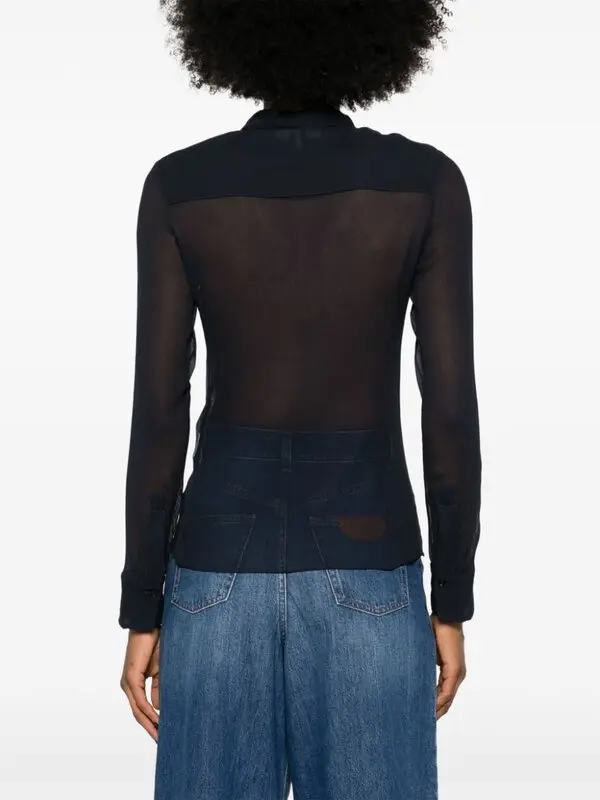 Chloé Chiffon-crepe Silk Shirt