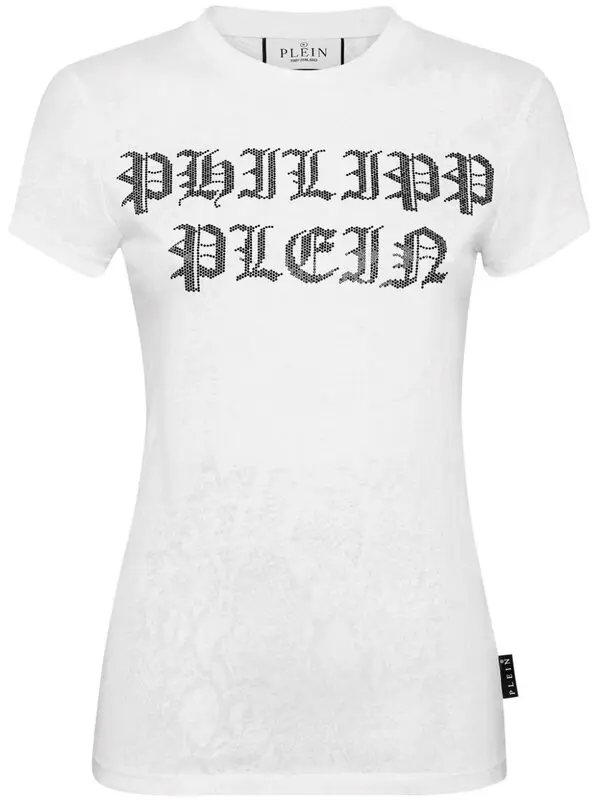 Philipp Plein Crystal-embellished T-shirt - White