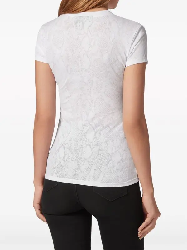 Philipp Plein Crystal-embellished T-shirt - White
