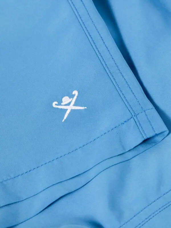 HACKETT  Motif-embroidered Swim Shorts - Blue