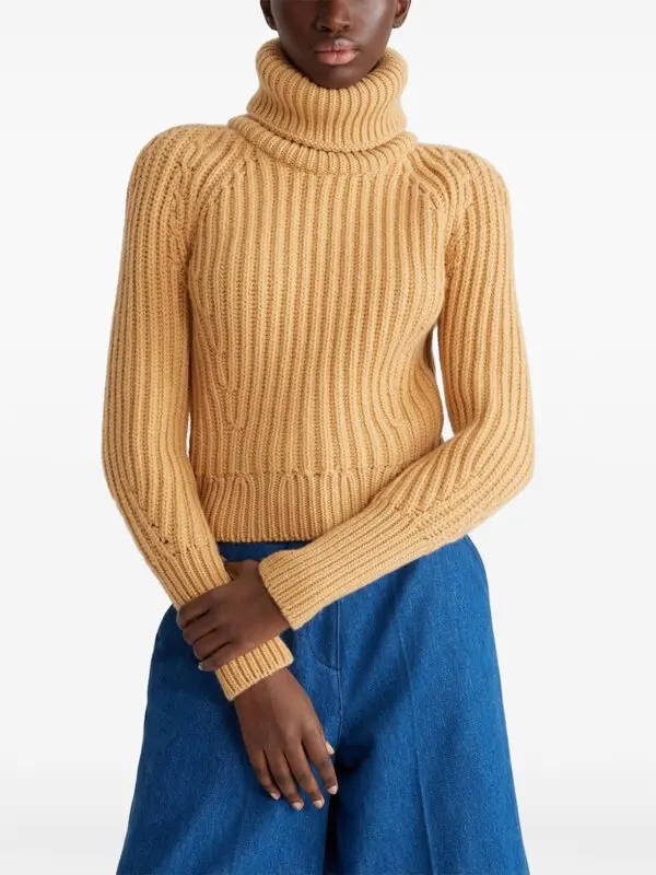 PATOU Ribbed Roll-neck Sweater