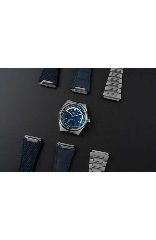 FREDERIQUE CONSTANT Highlife Worldtimer Manufacture Automatic Watch - Silver-tone