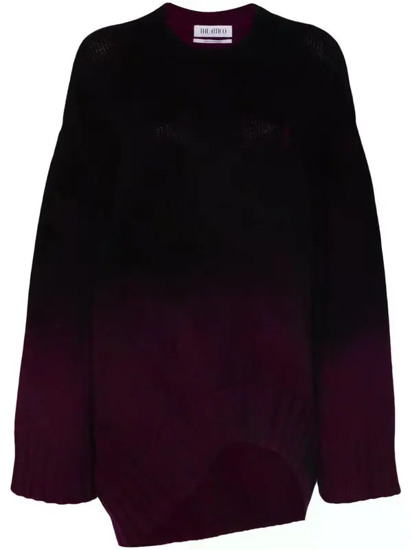 Attico Ombré-effect Long-length Jumper - Black