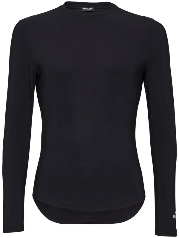 Dsquared2 Icon Long-Sleeve Top In Black - 50% Off | Editorialist