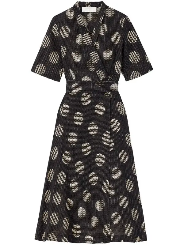 DESTREE Lee Polka-dot Midi Dress