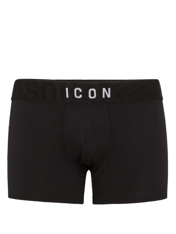 Dsquared2 Icon Logo-waistband Boxers - Black