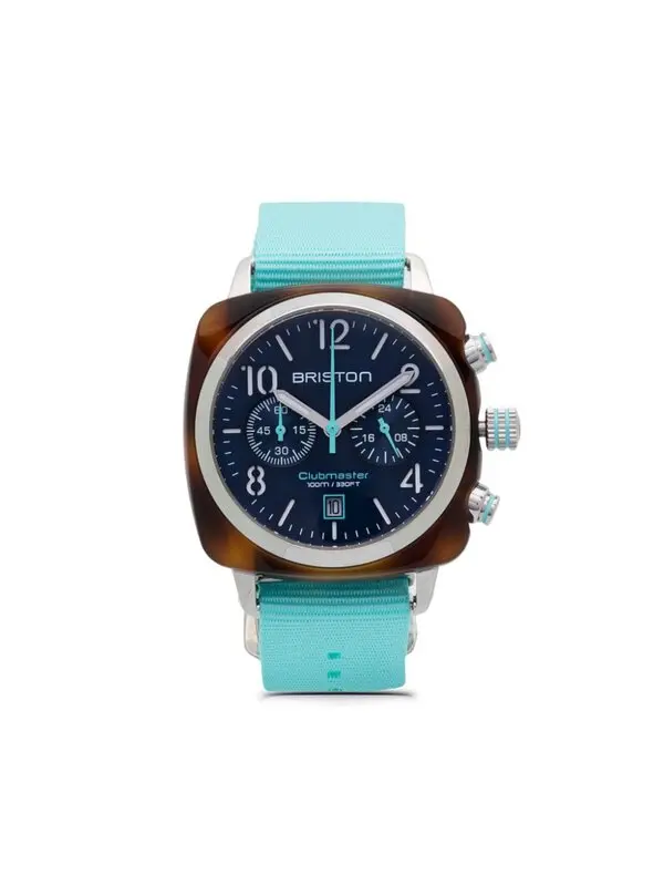 BRISTON Clubmaster Classic 40mm Watch - Blue