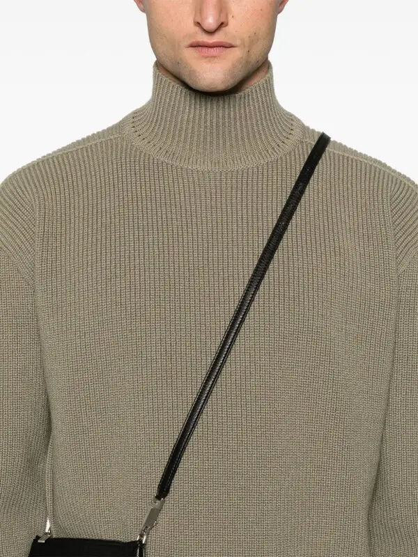 Rick Owens Roll-neck Virgin-wool Jumper